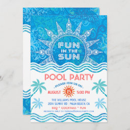 Summer Sun Party Invitation | Zazzle