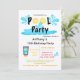 Summer Sun Splash Pool Party Birthday Invitation | Zazzle