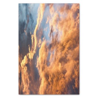 Summer sunset and clouds tissue paper | Zazzle