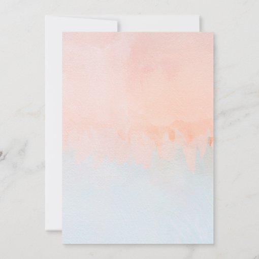 Summer Sunset Watercolor Wedding Invitation | Zazzle