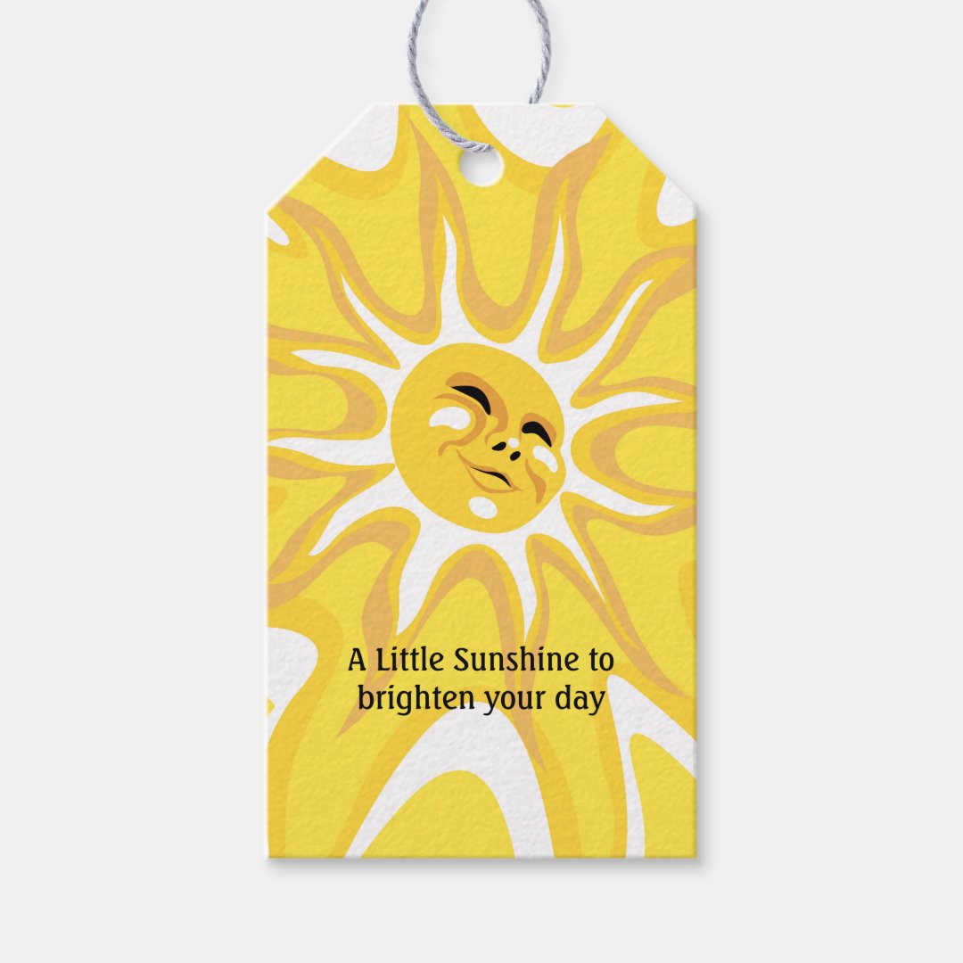 Summer Sunshine Appreciation Thank You Gift Tag | Zazzle