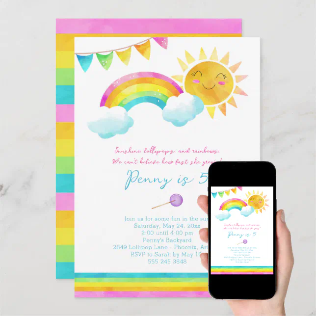 Summer Sunshine Birthday Party Invitation | Zazzle