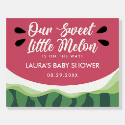 Summer Sweet Watermelon Baby Shower Foam Board | Zazzle