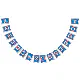 Summer Swimming Pool Party Tropical Birthday Blue Bunting Flags | Zazzle