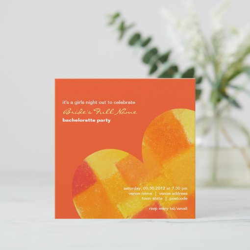 Summer tango Bachelorette Party Invitation | Zazzle