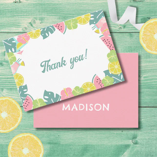 Summer thank you card | Zazzle