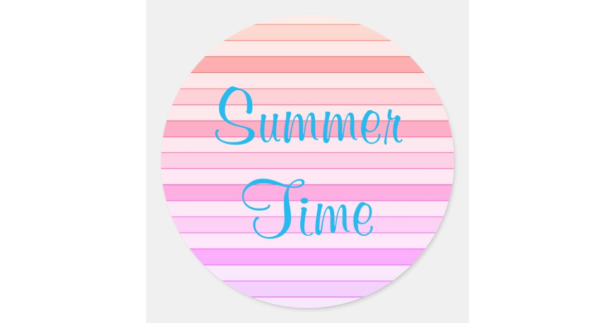 Summer Time Stickers | Zazzle