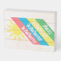Summer Time Wooden Box Sign | Zazzle