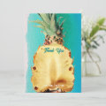 Summer Tropical Pineapple Fruit Thank You Card | Zazzle