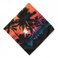 Summer Tropical Pink Orange Palm Trees Sunset Bandana | Zazzle