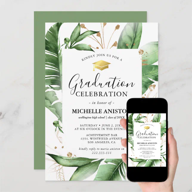 Summer Vibes Graduation Party Invitation | Zazzle