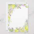 Summer Watercolor Lavender Lemons 100th Birthday Invitation | Zazzle