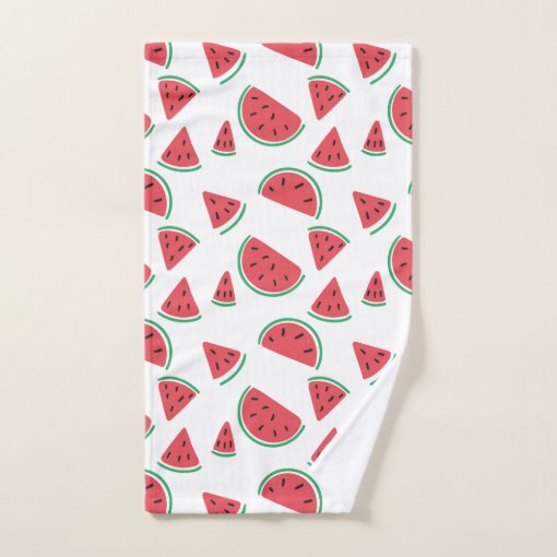 Summer Watermelon Slices Pattern Bath Towel Set | Zazzle