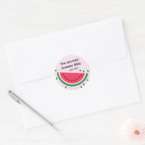 Summer Watermelon Sticker | Zazzle