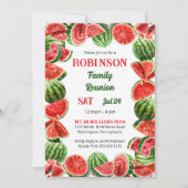 Summer Watermelons Frame | Checks Family Reunion Invitation | Zazzle