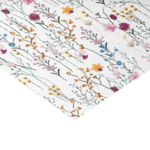 Summer Wildflower Pattern Tissue Paper | Zazzle