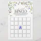 Summer Wildflower Watercolor Bridal Bingo Game | Zazzle