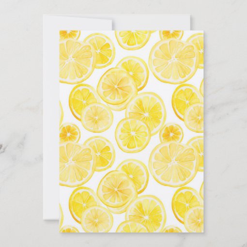 Summer Yellow Lemon Baby Shower Invitation | Zazzle