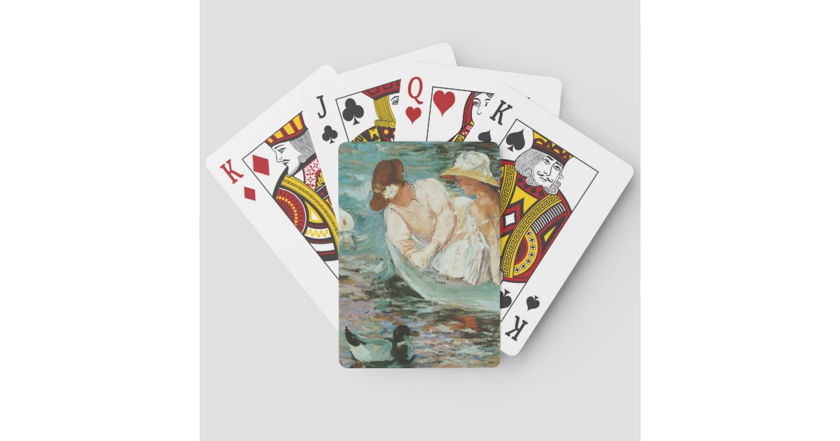 Summertime | Mary Cassatt Poker Cards | Zazzle