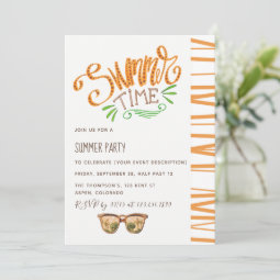 Summertime Party Invitation | Zazzle