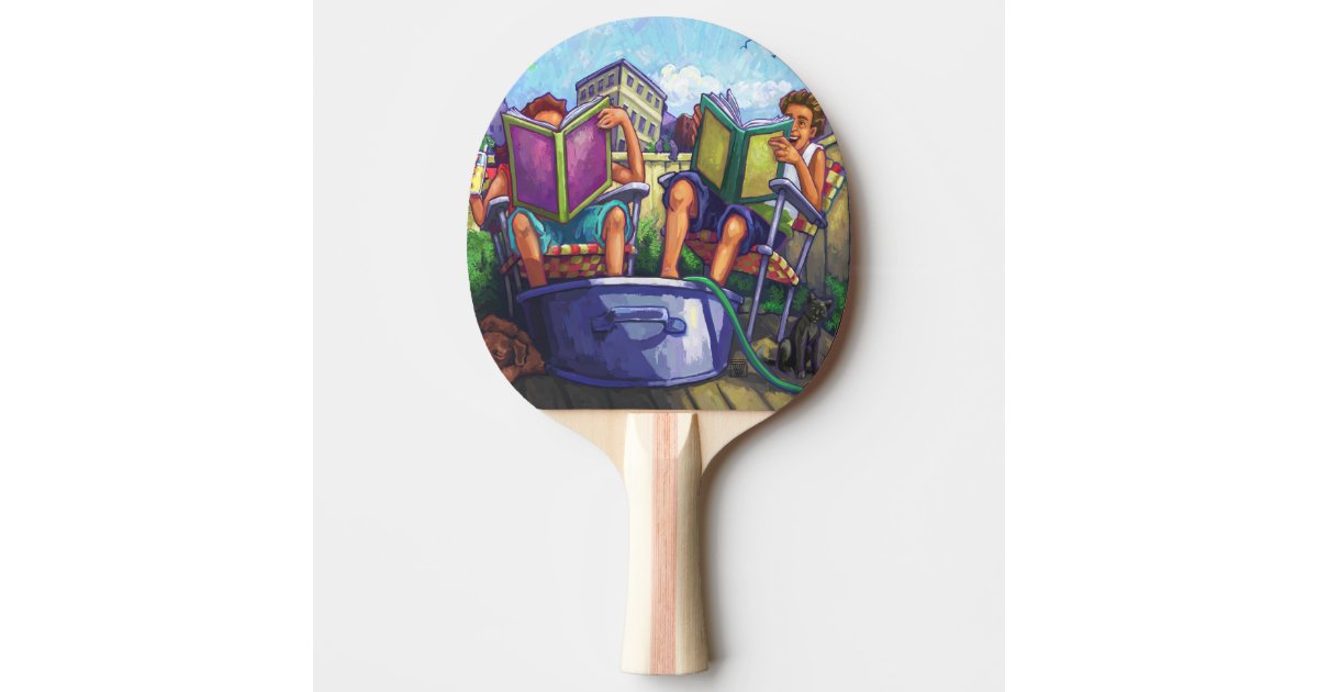 Summertime Reading Ping-Pong Paddle | Zazzle