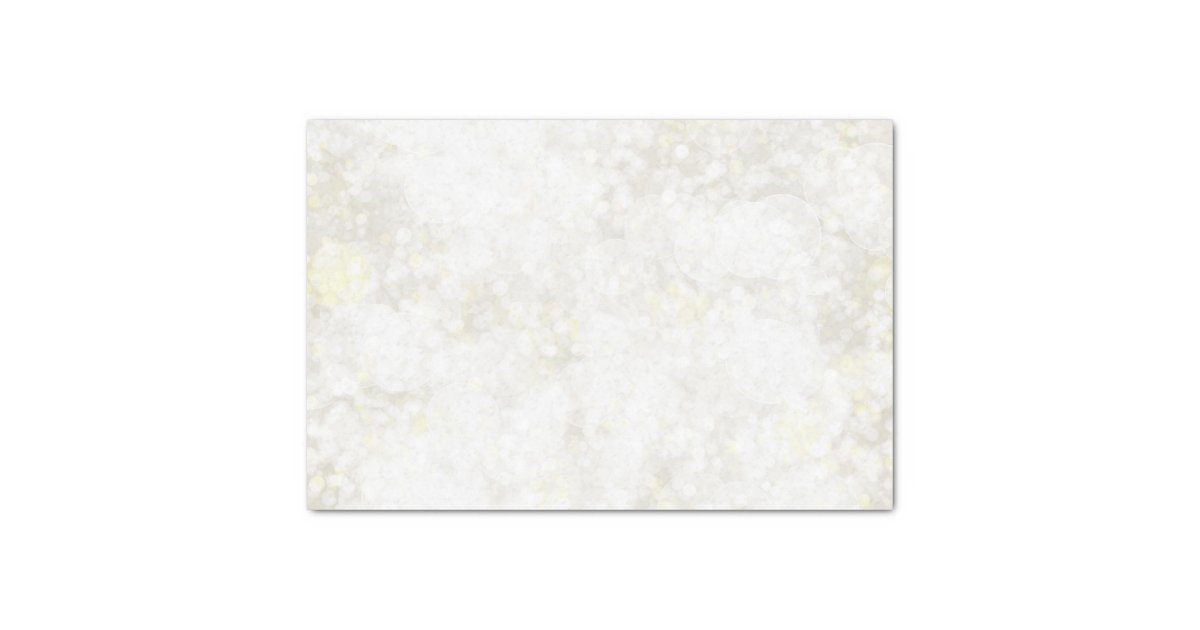 Summery White Fairy Dust Tissue Paper | Zazzle