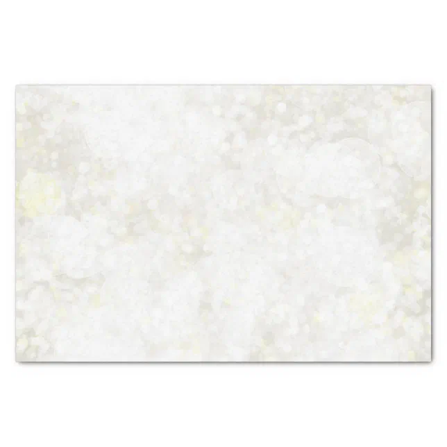 Summery White Fairy Dust Tissue Paper | Zazzle