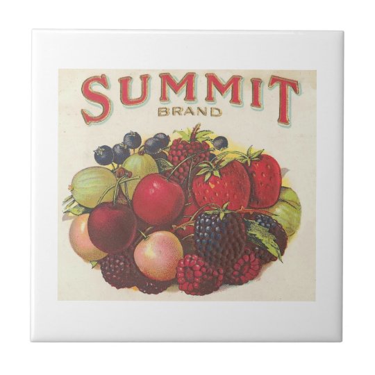 Summit Brand Fruits Tile | Zazzle.com