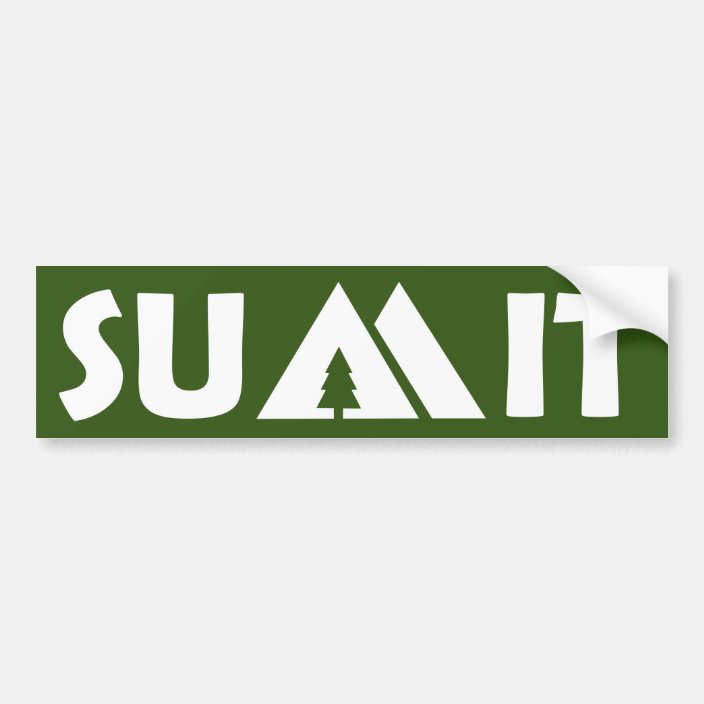 Summit Mountains Bumper Sticker | Zazzle.com