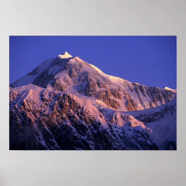 Summit of Denali Peak Mt. McKinley) at Poster | Zazzle
