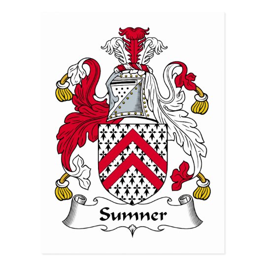 Sumner Family Crest Postcard | Zazzle.com