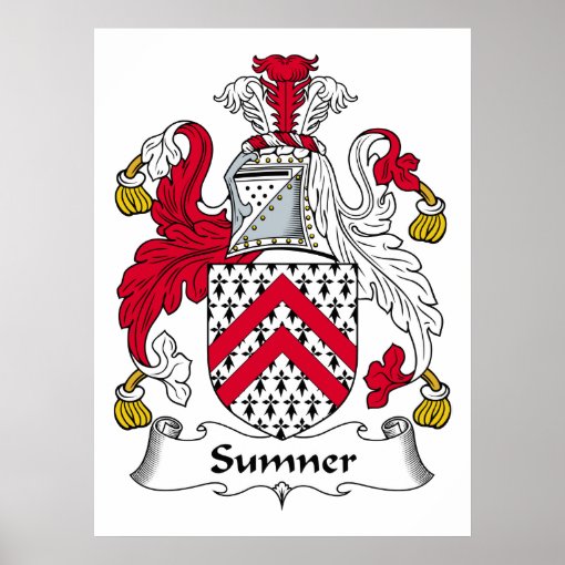 Sumner Family Crest Poster | Zazzle