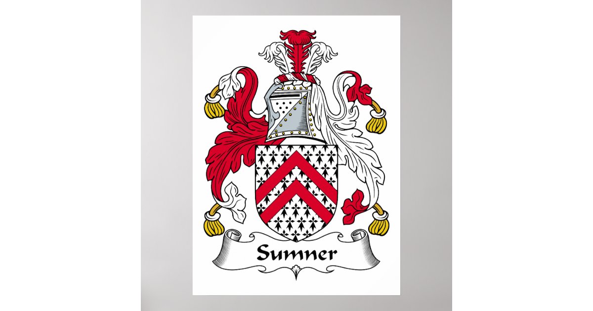 Sumner Family Crest Poster | Zazzle