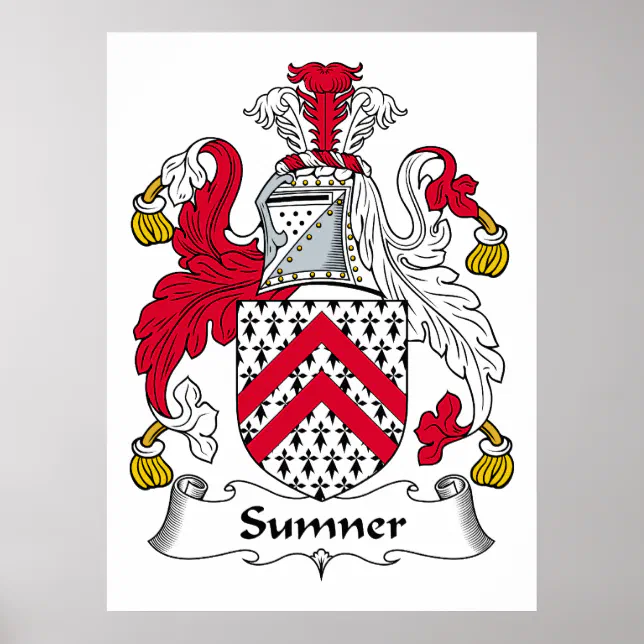 Sumner Family Crest Poster | Zazzle