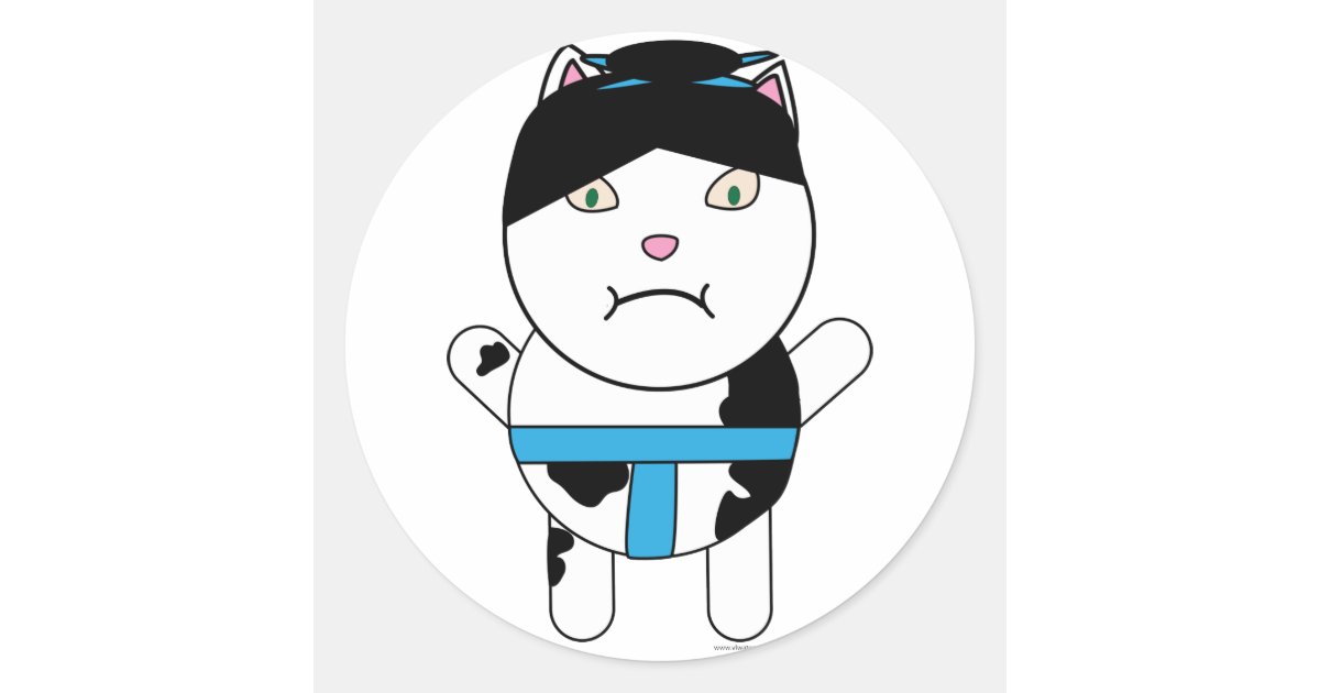 Sumo Kitty Sticker | Zazzle
