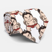 Sumo Wrestler Cartoon Japan Japanese Wrestling Neck Tie | Zazzle