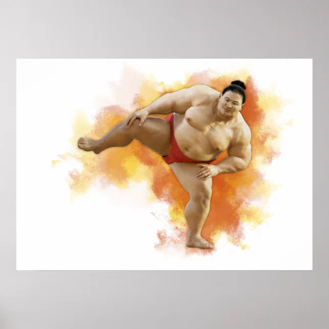 SUMO Wrestler Poster | Zazzle