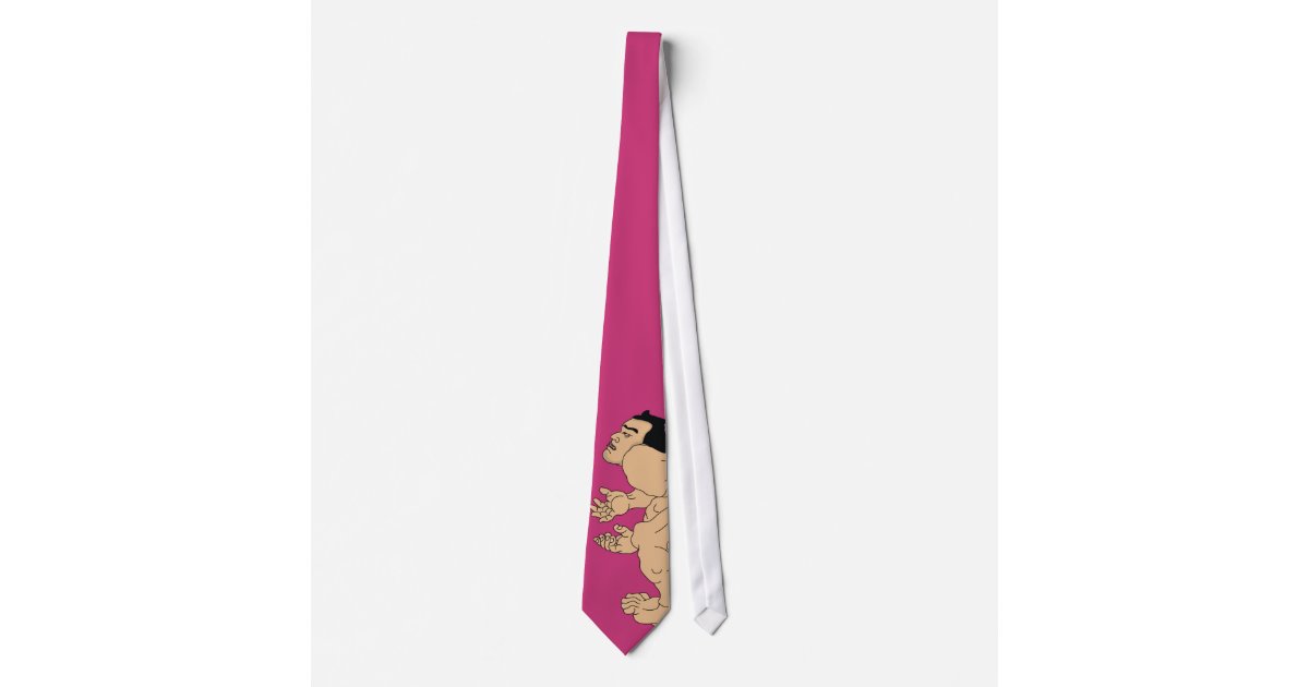 Sumo wrestling neck tie | Zazzle