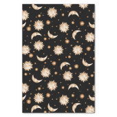 Sun and Moon Black Tissue Paper | Zazzle