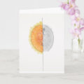 Sun and moon greeting card | Zazzle