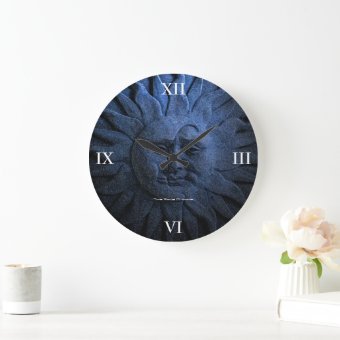 Sun and Moon Large Wall Clock | Zazzle