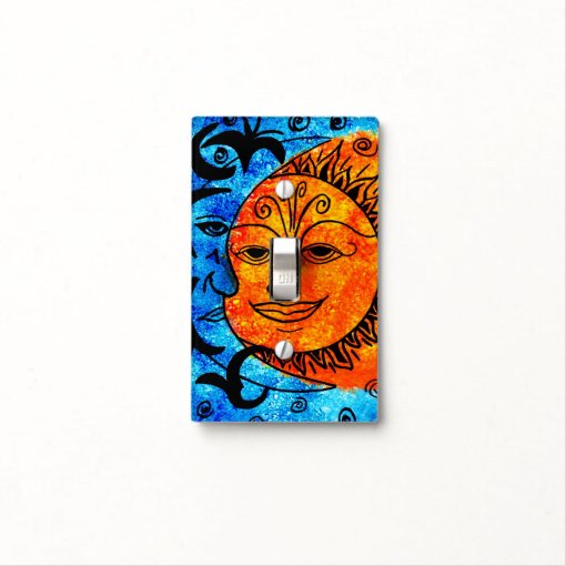 Sun and Moon Light Switch Cover | Zazzle