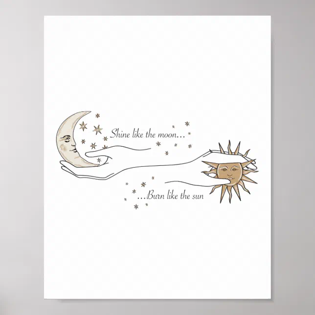 Sun and Moon Poster | Zazzle