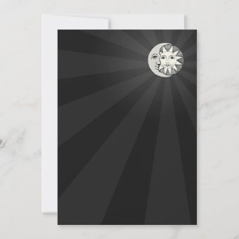 Sun and Moon Wedding Invitation | Zazzle
