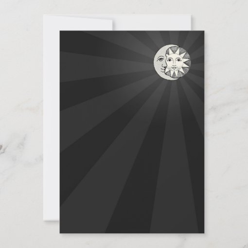 Sun and Moon Wedding Invitation | Zazzle