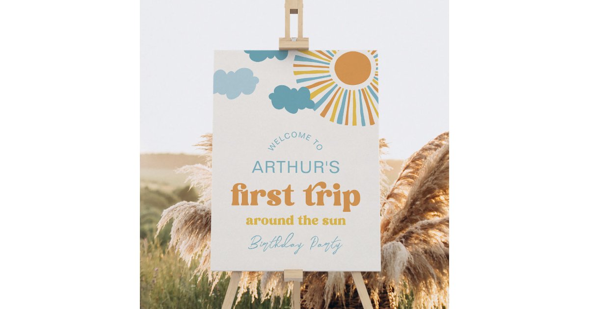 Sun Birthday Welcome Sign | Zazzle