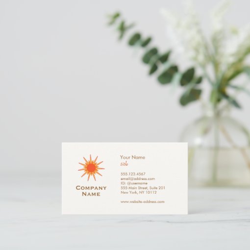 Sun Business Cards | Zazzle