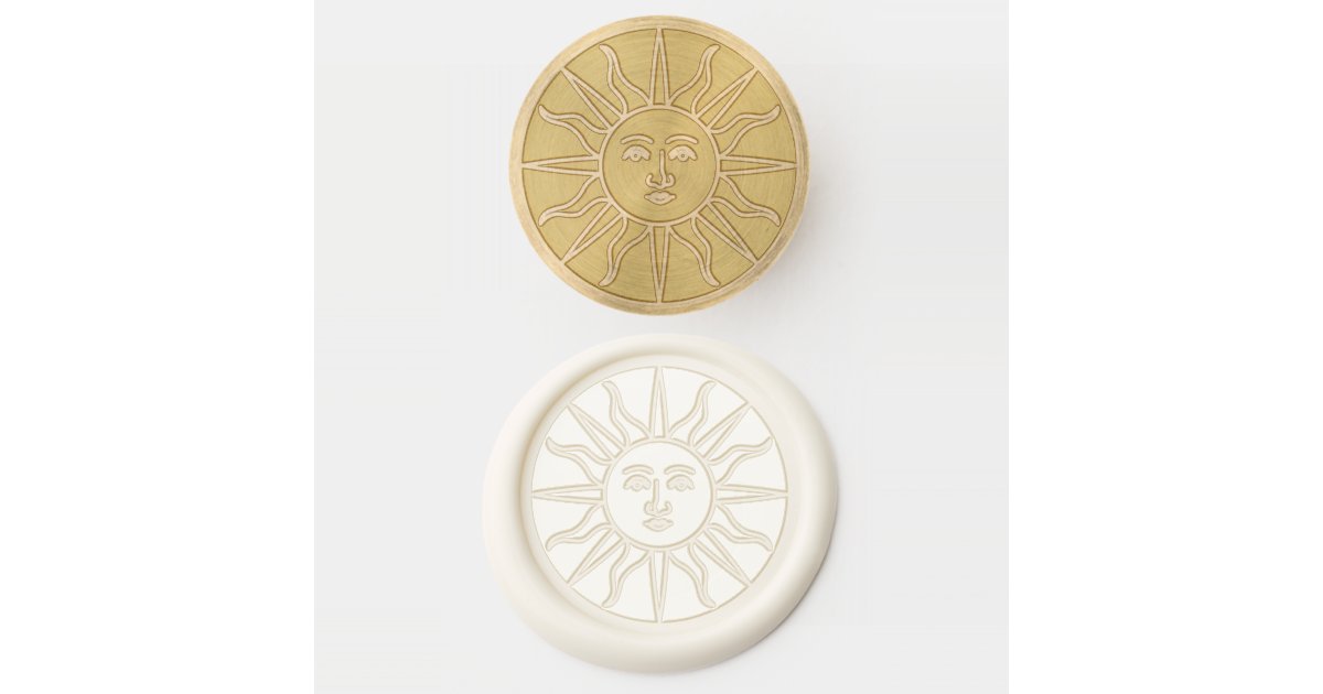 Sun Celestial Wax Seal Stamp | Zazzle