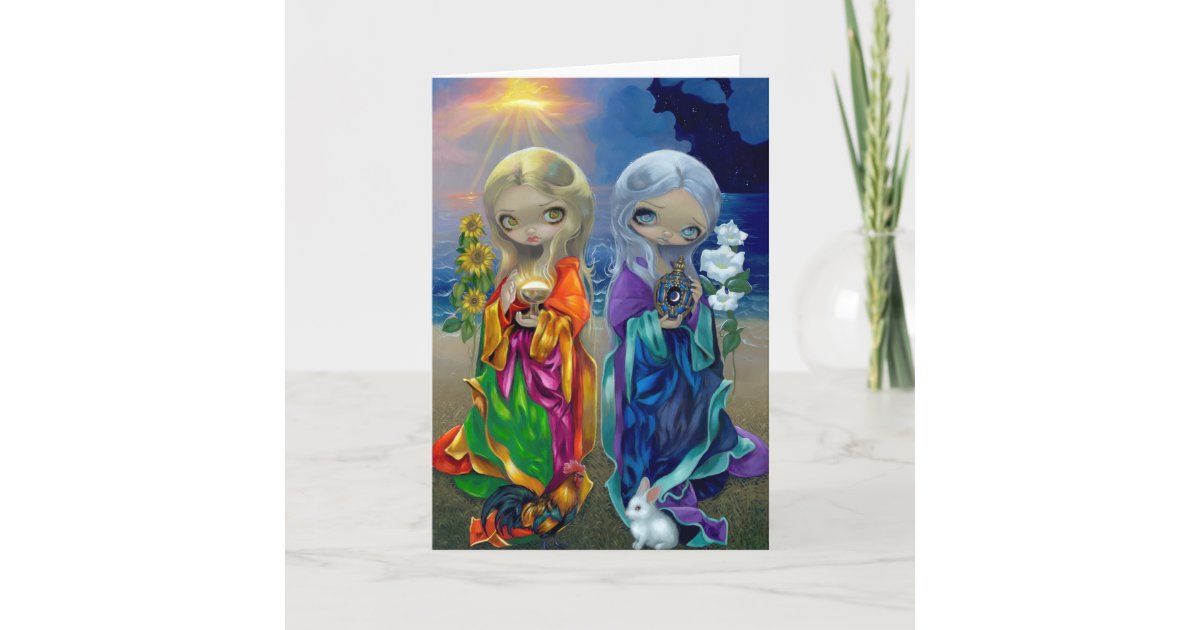 "Sun Child and Moon Child" Greeting Card | Zazzle