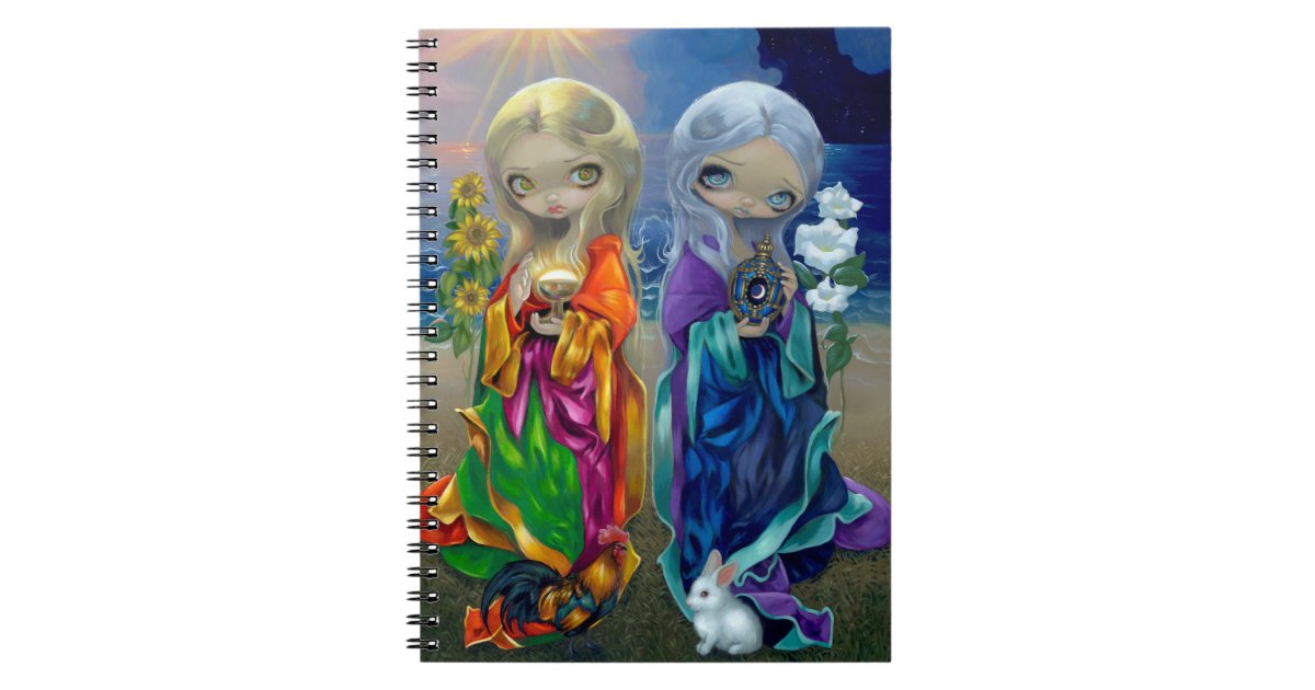"Sun Child and Moon Child" Notebook | Zazzle
